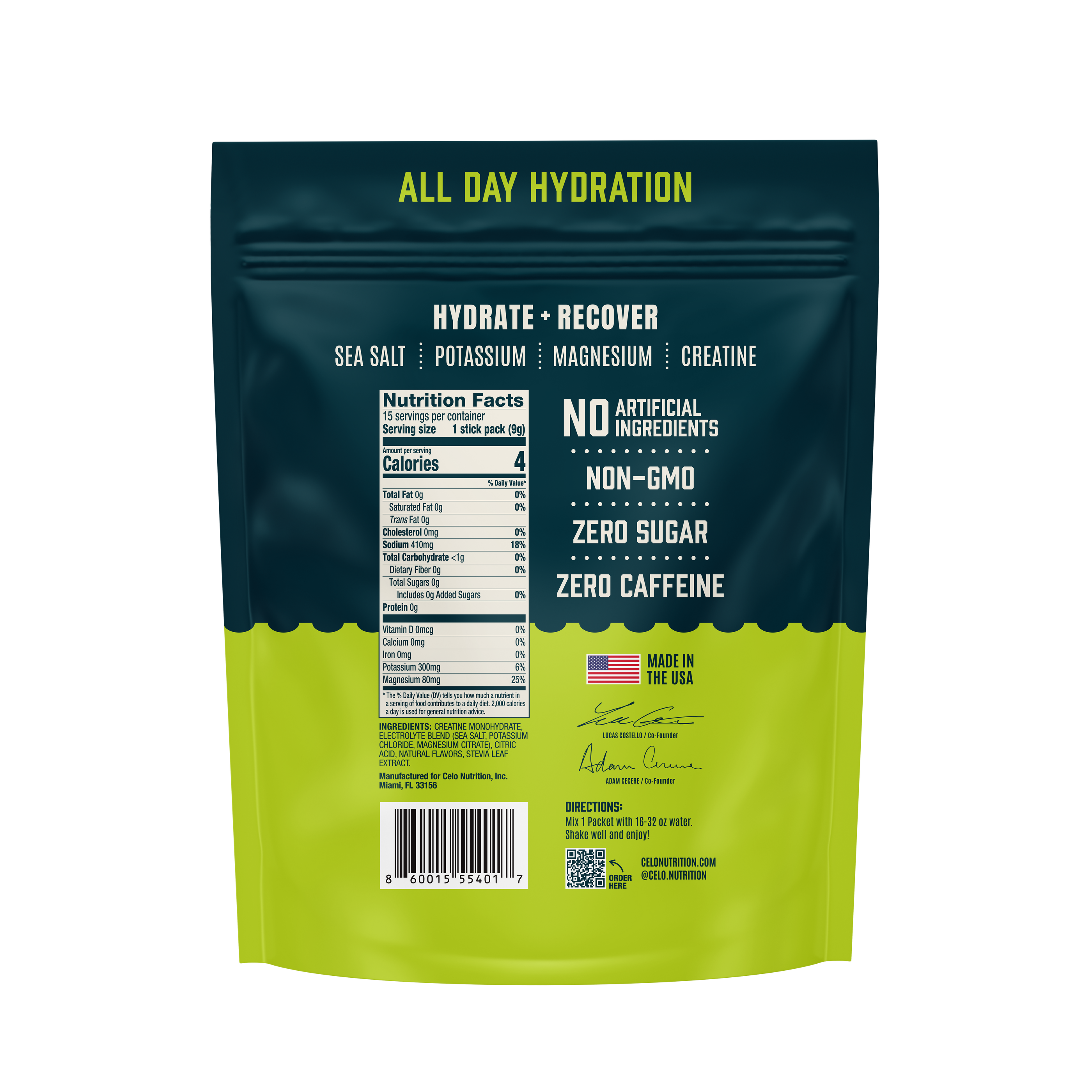 Celo Nutrition | Clean Label | Protein Products | Hydration Sticks
